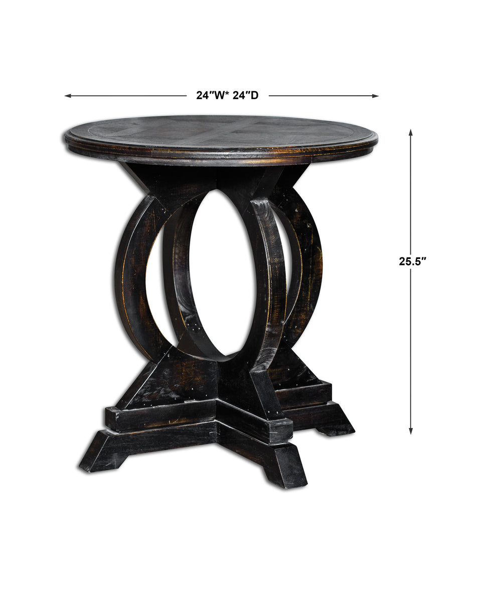 Uttermost Maiva Black Side Table - Bayview Furniture