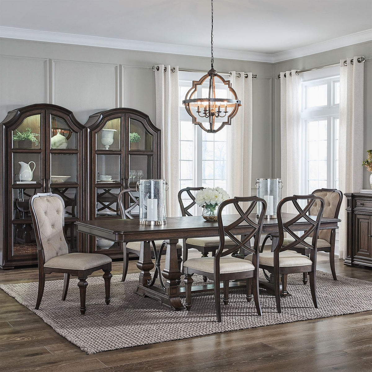 Provence Park Alt 7 Piece Trestle Table Set – Bayview Furniture