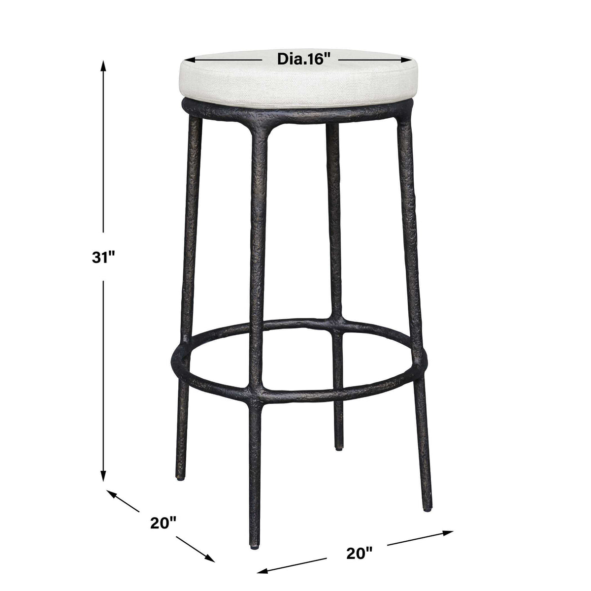 Uttermost Thayer Outdoor Bar Stool - Bayview Furniture