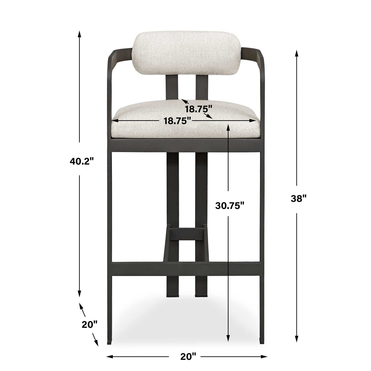 Uttermost Kalmar Outdoor Bar Stool - Bayview Furniture