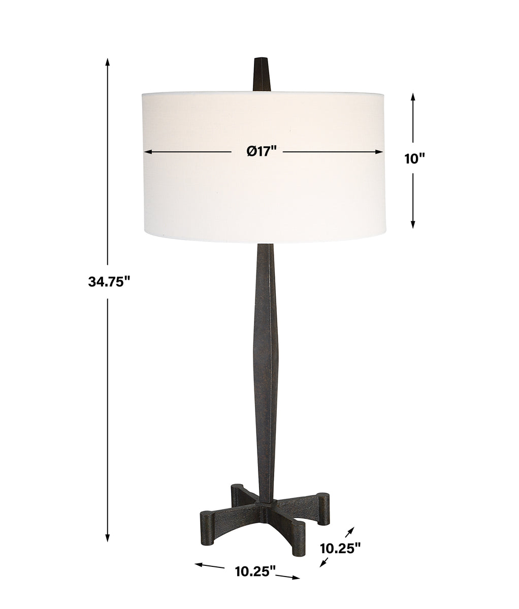 Uttermost Counteract Rust Metal Table Lamp - Bayview Furniture